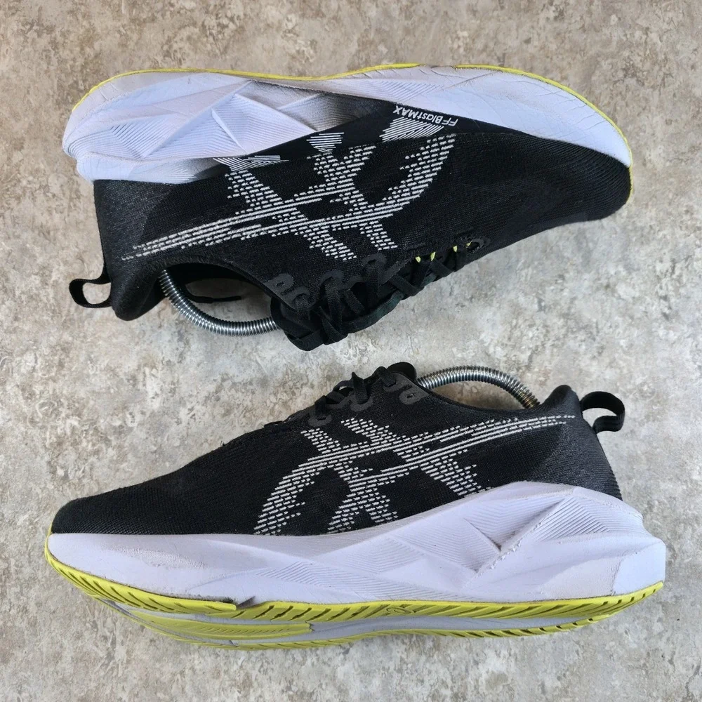Asics | Shoes | Asics Novablast 5 Mens Size 9 Black Green Athletic ...